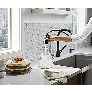 KOHLER R77748-SD-BL Malleco Touchless Pull Down Kitchen Sink Faucet with Soap/Lotion Dispenser in Matte Black