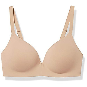 Amazon Essentials Women's Wireless Bra, Camel, 32A
