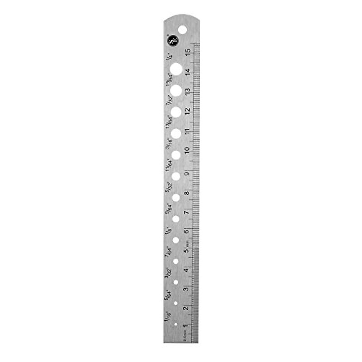 SE 6� Stainless Steel Ruler in SAE and Metric with Drill Gauge - 9263SR