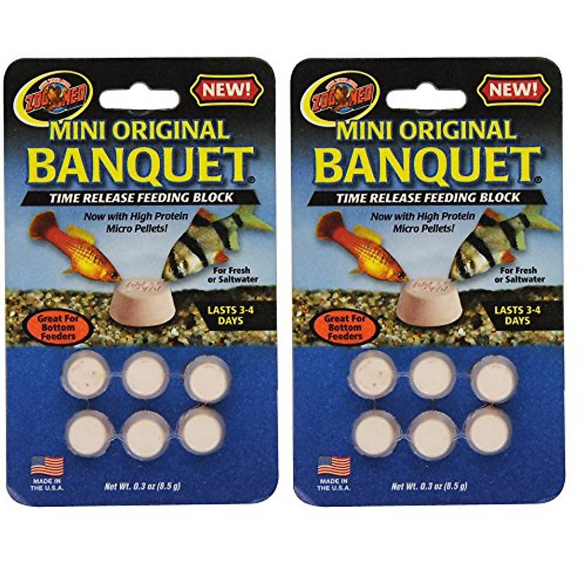 Zoo Med Laboratories AZMBB2 Mini Banquet Block Feeders, 12 Count