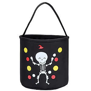 2pcs Halloween Trick or Treat Bags Halloween Candy Buckets Fabric Tote Gift Bags for Halloween Parties…