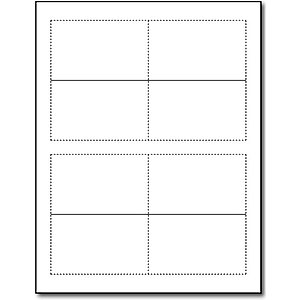 Small White Place Cards - Printable Tent Cards for Inkjet & Laser Printers - 200 Tent Cards