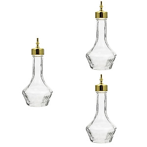 Healifty 3 pcs Bitter Antique Sprayer Bartender's Tools Bar Hand Clear Dispenser Mixer Ml Syrups Craft Mixing Wine Vintage Making Leakproof Bottle Professional Bartending Dasher Handblown