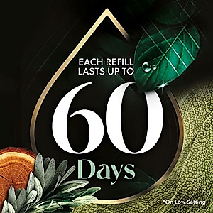 Air Wick Plug in Scented Oil Refill, 5ct, White Sage & Mahogany, Air Freshener, Essential Oils