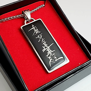 Nichiren Buddhist Daimoku Necklace - Nam Myoho Renge Kyo (Black)