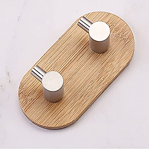 LHLLHL Clothes Hook Towel Keys Adhesive Hook Stainless Steel Rustproof Coat Towel Holder Bathroom Hanger