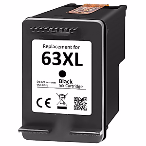 InkSpirit Remanufactured 63 XLarge Black Ink Cartridge, Replacement for HP 63XL for Envy 4520 3634 OfficeJet 3830 5252 4650 5258 4655 4652 5255 DeskJet 3636 1111 3630 1112 3637 3632 Printers (1-Pack)