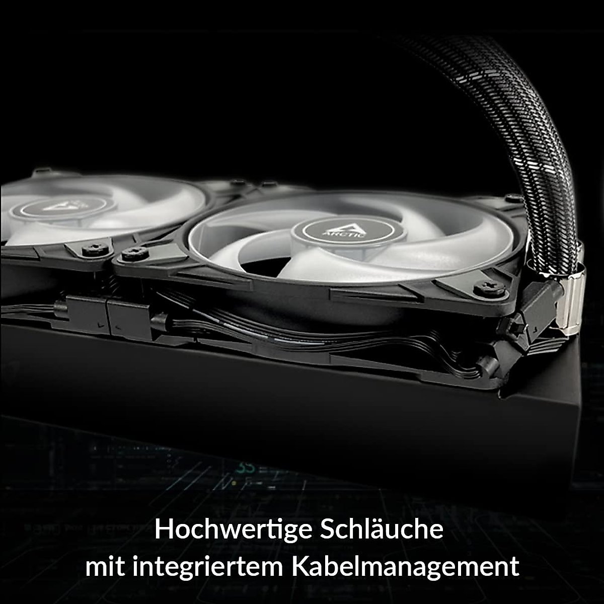 ARCTIC Liquid Freezer II 280 A-RGB - Multi-Compatible All-in-One CPU AIO Water Cooler with A-RGB, Efficient PWM-Controlled Pump, Fan Speed: 200–1900 RPM, LGA1700 Compatible - Black