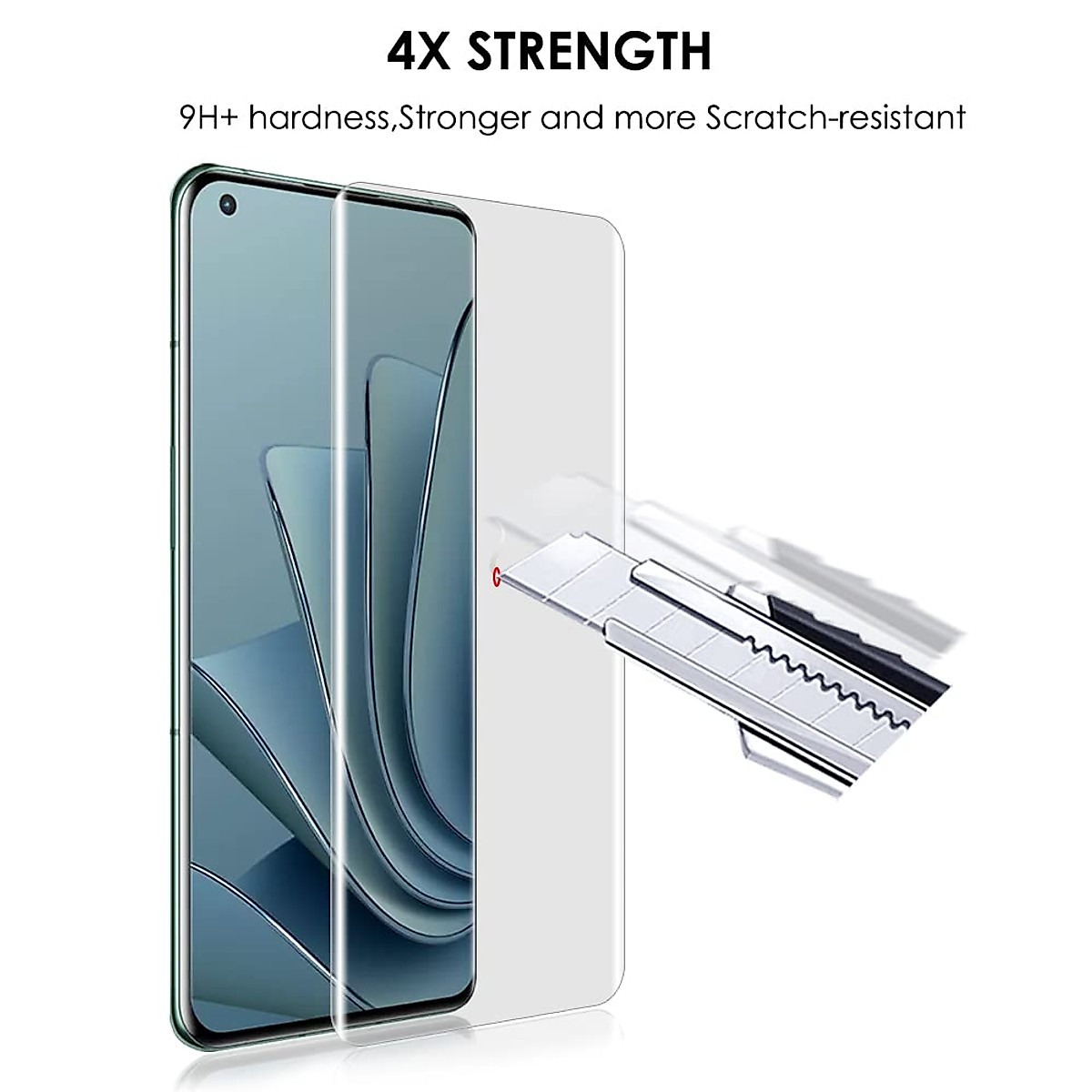 Akcoo [3 Pack] For OnePlus 10 Pro Screen Protector, Full Screen UV Liquid Adhesive Tempered Glass for OnePlus 10 Pro 5G