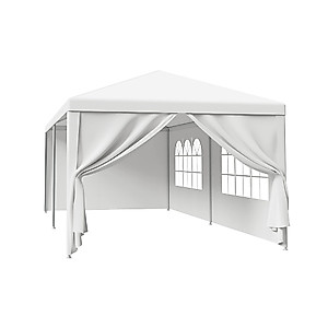 LEMY 10 X 20 Outdoor Wedding Party Tent Camping Shelter Gazebo Canopy with Removable Sidewalls Easy Set Gazebo BBQ Pavilion Canopy Cater Events