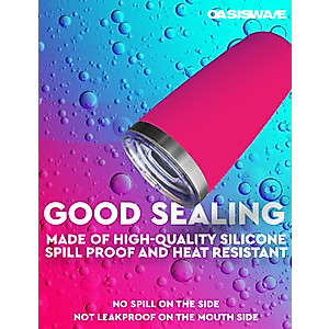 20 oz Tumbler Lid, Magslider Lid Compatible for YETI 20 oz Tumbler,10/24 oz Mug and 10 oz Lowball,Travel Spill Proof Cup Lids Covers with Magnetic Slider Replacement Lid,BPA Free （2 Pack）