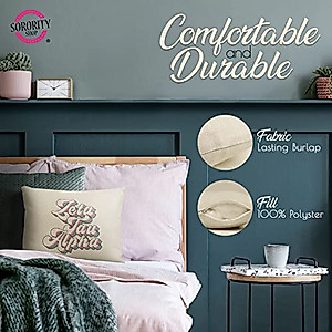 Sorority Shop Delta Phi Epsilon Pillow – Retro Design, 12" x 16" Lumbar Pillow Sorority