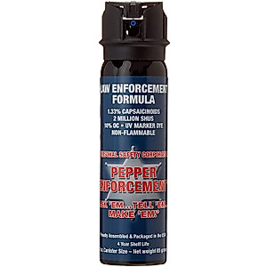 Pepper Enforcement PE1110MF-FT Fogger Pepper Spray - Maximum Strength 10% OC Formula - Emergency Self Defense Personal Protection & Home Safety (1)