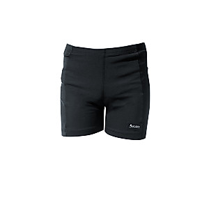 Aeroskin Polypropylene Swim Short in Solid Color with Side Pocket (Black, Medium)