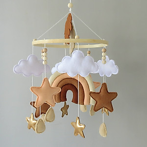 Rainbow Crib Mobile Boho Baby Mobile for Crib Nursery DéCor