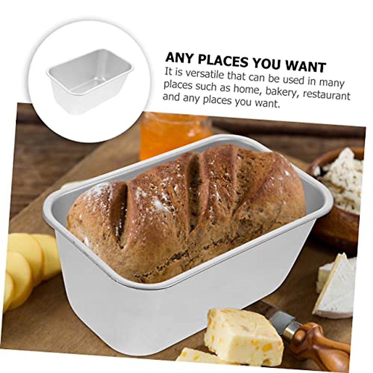 Luxshiny 2pcs Making Non Breads Cakes Gadgets Home Toast Homemade Nonstick Restaurant Meatloaf Molds Kitchen Stick Alloy Household Bakery Pan Loaf Cake Baking Bread Utensils Bakeware