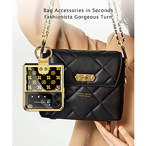 SHIEID Samsung Z Flip 4 Case, Z Flip 4 Case with Ring Phone Case, Electroplating Color Painting Tempered Glass Protective Cover for Samsung Galaxy Z Flip 4 5G, Rhombus Yellow