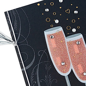 Hallmark Wedding Card, Bridal Shower Card, Engagement Card (Champagne Flutes)