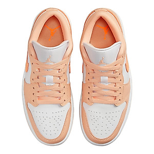 NIKE Jordan 1 Low Women Sunset Haze/Bright Citrus DC0774-801 11w