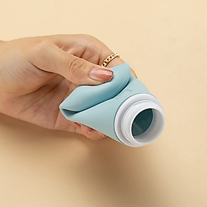 LISAPACK Travel Bottles 3oz, Squeeze Toiletry Container Leak Proof, Travel Size for Shampoo (3 Pack, Grey, Yellow, Blue)