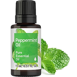 Horbäach Peppermint Essential Oil | .51 fl oz (15mL) | for Massage, Bath & Diffuser