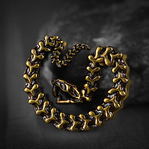 ERKUOO 1 Pair Snake Skull Saddle Ear Gauges Cool Ear Plugs Tunnels Expander Stretcher Earrings Body Piercing Jewelry 00g(10mm)