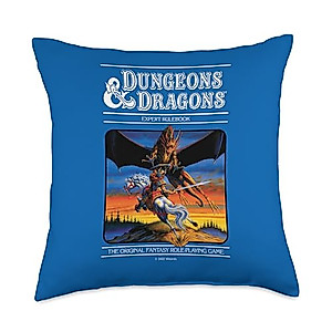 Dungeons & Dragons Vintage Expert Rulebook Throw Pillow, 18x18, Multicolor