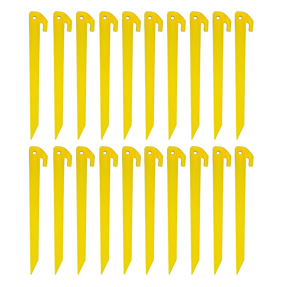 20x Heavy Duty Plastic Tent/Awning pegs, Tent Stakes, Sand Stakes for Beach, 300mm / 12Inch Length, Camping Caravan