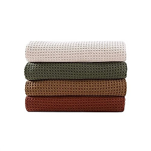 Eddie Bauer Blanket Soft Waffle Weave Bedding, Medium Weight Bedroom Decor, Softens Every Wash, King, Brown