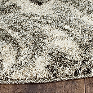 SAFAVIEH Retro Collection Accent Rug - 2'6" x 4', Light Grey & Grey, Modern Abstract Design, Non-Shedding & Easy Care, Ideal for High Traffic Areas in Entryway, Living Room, Bedroom (RET2139-7980)
