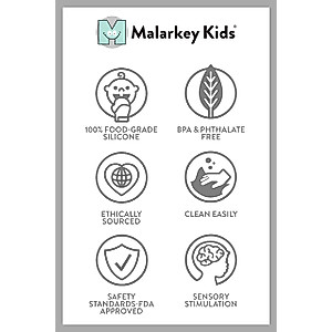 Malarkey Kids Silicone Teething Toys Chew Cube Baby Toy Activity Cube for New Born Babies Toys Rattle Teether Four Way Sensory Stimulation (Easy Grip, BPA Free Non Toxic, Black, Pack of 1)