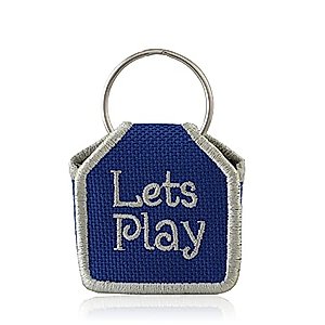The Tag Bag - Dog Tag Silencer (Lets Play/Blue)