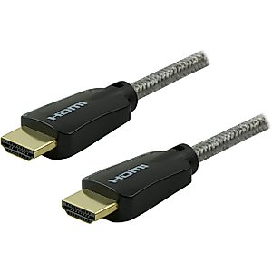 GE HDMI Cable, 2 Pack, 6 Feet, Full HD 1080p 4K 60Hz, HDMI 2.0, 18 Gbps, with Ethernet, HDR, for Smart TV, PS4, PS5, Xbox X, Blu-ray, Streaming, 33519