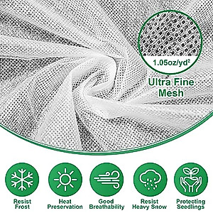 GonLei 2Pack 10X25 FT Plant Covers Freeze Protection1.05oz Garden Cover Plant Floating Blankets Row Cover,Winter Plants Frost Blanket for Outdoor,Plants Cloth Freeze Protection Fabric