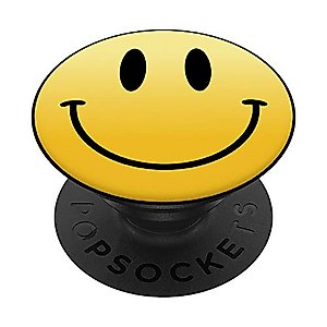 Mr. Happy Smiley Smile Face Funny Humor Cute Positive Laugh PopSockets PopGrip: Swappable Grip for Phones & Tablets