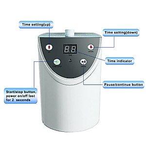 EZGO Dental Mobile Teeth Whitening Lamp Cold Bleaching Teeth Whitening Blue Light Machine LED Teeth Whitener Accelerator Light,Teeth Whitening Gel Refill Pack, 20 Pieces C-Shape Cheek Retractor