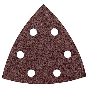 BOSCH SDTR060 Detail Triangle, Hook & Loop Sanding Sheet, Brown 60 Grit, 5-Pack
