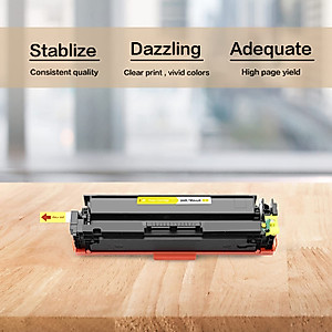 XJI 206X(with Chip) High Yield Toner Cartridges 4 Pack Replacement for HP 206 X A W2110X W2111X W2112X W2113X 206A