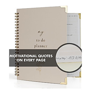 Simplified Daily To Do List Notebook - Easily Organize Your Tasks And Boost Productivity in Style - The Perfect Undated Planner And Office Supplies For Women