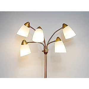 OTTOSEA 4 Pack Plastic Lampshade,5.7 inch High,4.1 inch Diameter,1.65 inch Fitter,Replacement Plastic Lamp Shade for LED Floor Lamp [White]