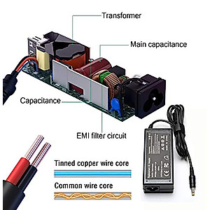 65W Laptop AC Adapter for Acer-Aspire E15 ES1 E1 E5; E1-571 E5-575G E1-510P E1-521 E3-111 E5-511P E5-521 E5-522 E5-551 E5-571 E5-573G ES1-111M ES1-411 ES1-511 ES1-521 ES1-531 E1-572-6870