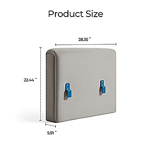 LINSY HOME Armrest Module for Modular Sectionals Sofa Couch, Convertible Sectional Modular Sofa for Living Room, Gray