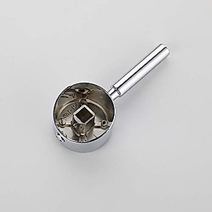 RXXR Single Faucet Handle Compatible with 40mm Tap Cartridge (Cartridge Stem 10 * 10mm) Faucet Replacement Handles Lever for Kitchen Basin Bathroom, Polished Chrome Finish