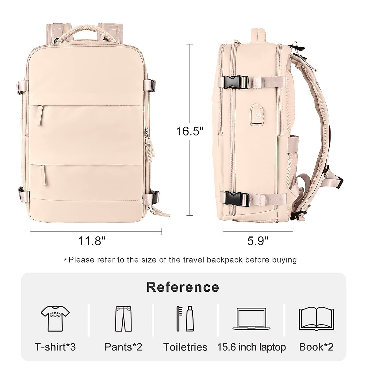 coofay Carry On Backpack Flight Approved Personal Item Travel Backpack For Women Airline Approved Waterproof Sports Luggage Backpack Casual Daypack Small Hiking Backpack