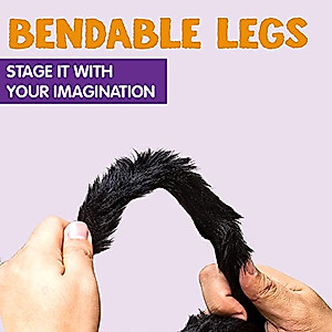 JOYIN 5 Ft. Halloween Outdoor Decorations Hairy Spider,Scary Giant Spider Fake Large Spider Hairy Spider Props for Halloween Yard Decorations Party Decor, Black