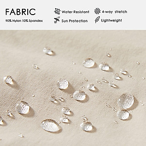 Willit Women's 4.5" Golf Shorts Hiking Athletic Shorts with Pockets Quick Dry Water Resistant Khaki Size 8