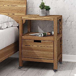 Skelang 4 Pcs 2" Nylon Plastic Swivel Stem Casters Wheel with Brakes, Thread Stem Diameter 5/16", Replacement for Cart, Table, Shelf Unit, Cabinet, Load Capacity 44 Lbs Per Wheel