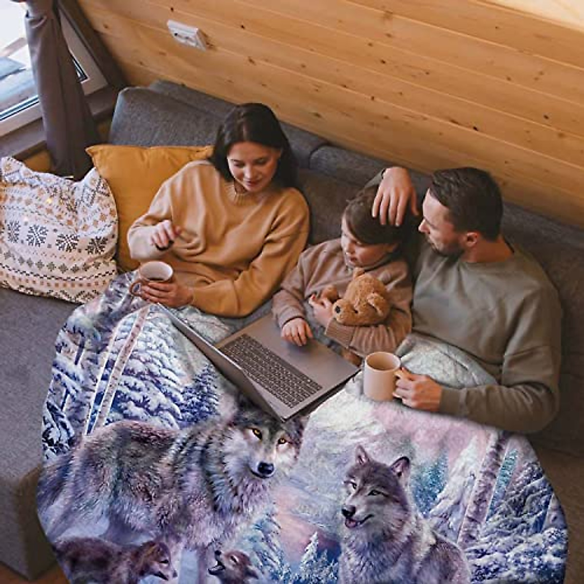 KYKU Blankets and Throws - Fleece Blanket Decorative for Adults and Kids Design Pretty Art Gift Home Decorative Living Room Sofa Hug Plush Soft Beding Nap Cozy Blanket