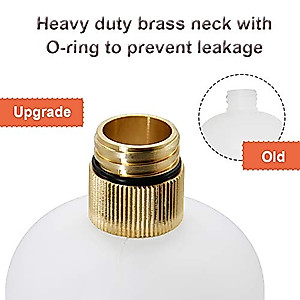 Twinkle Star Pressure Washer Gun Snow Foam Lance, with 1/4 Inch Quick Connector, 5 Pressure Washer Nozzle Tip, 1 Liter