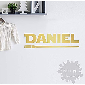 Starwars style custom name/Wall sticker/Personalized Wall Decal/Baby Name Decal/kids name sticker/Jedi/boys room/kidsroom gift